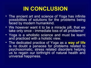 Yoga and lifestyle | PPT