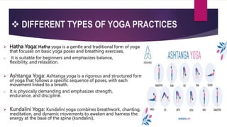 YOGA AND MEDITATION ppt for education purposes | PPT