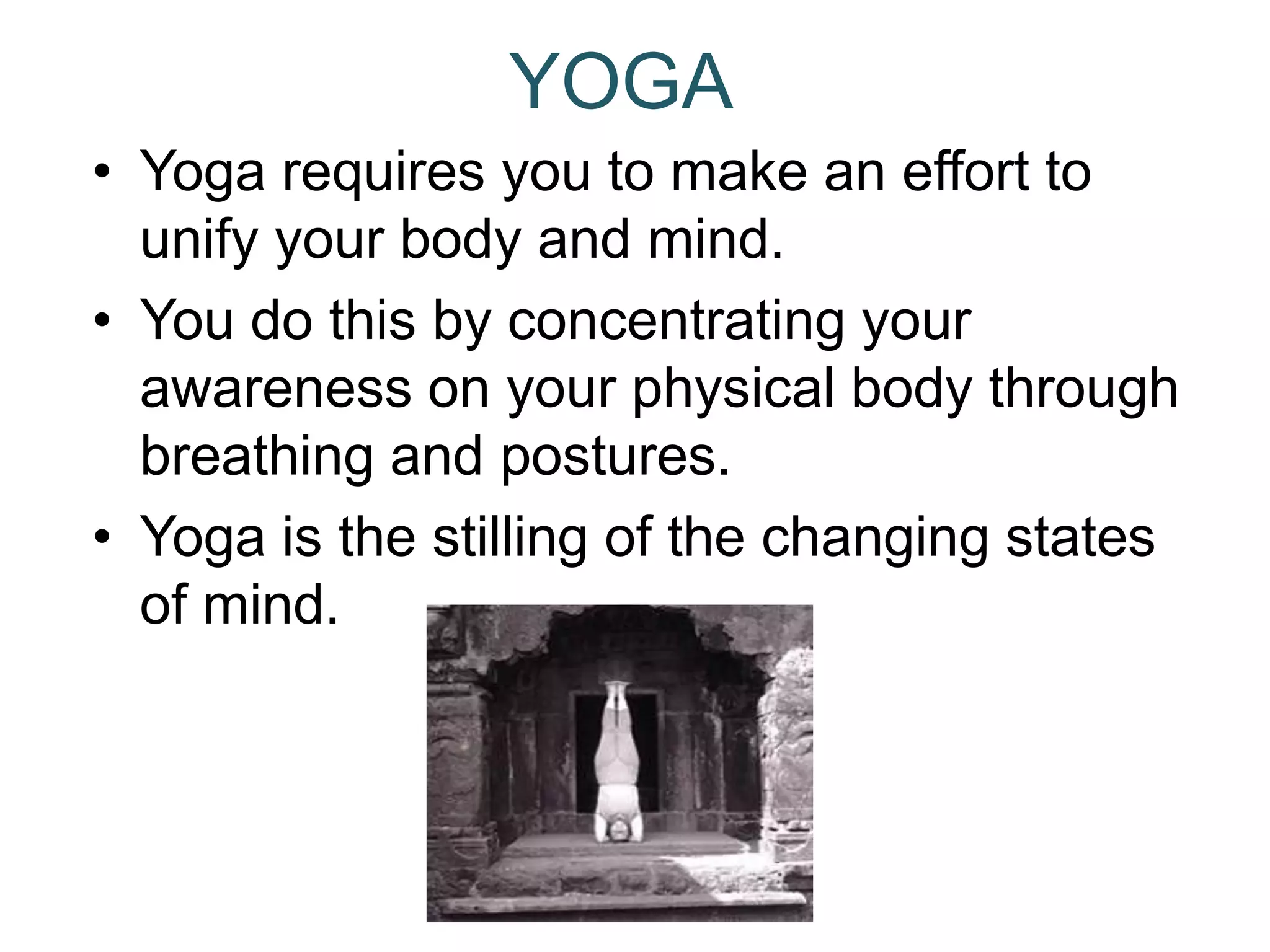 benefits of Yoga and meditation in personal development | PPTX