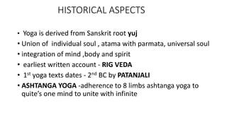 Yoga and meditation research in psychiatry | PPTX