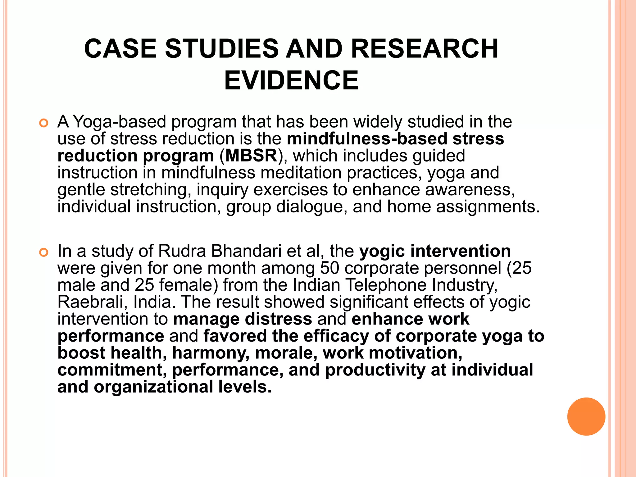 Yoga and stress | PPTX | Brain and Nervous System Disorders | Diseases ...