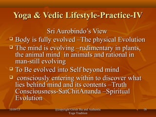 Yoga and vedic lifestyle | PPT