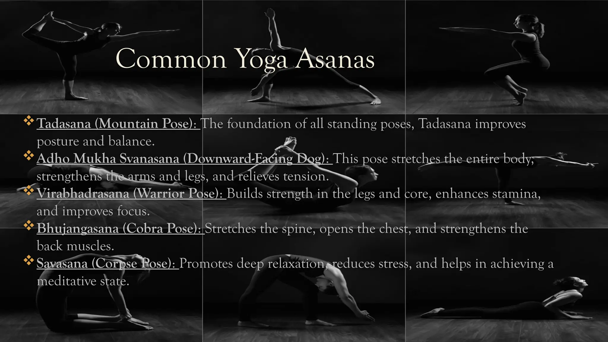 Yoga asanas "types and their benefits".pptx