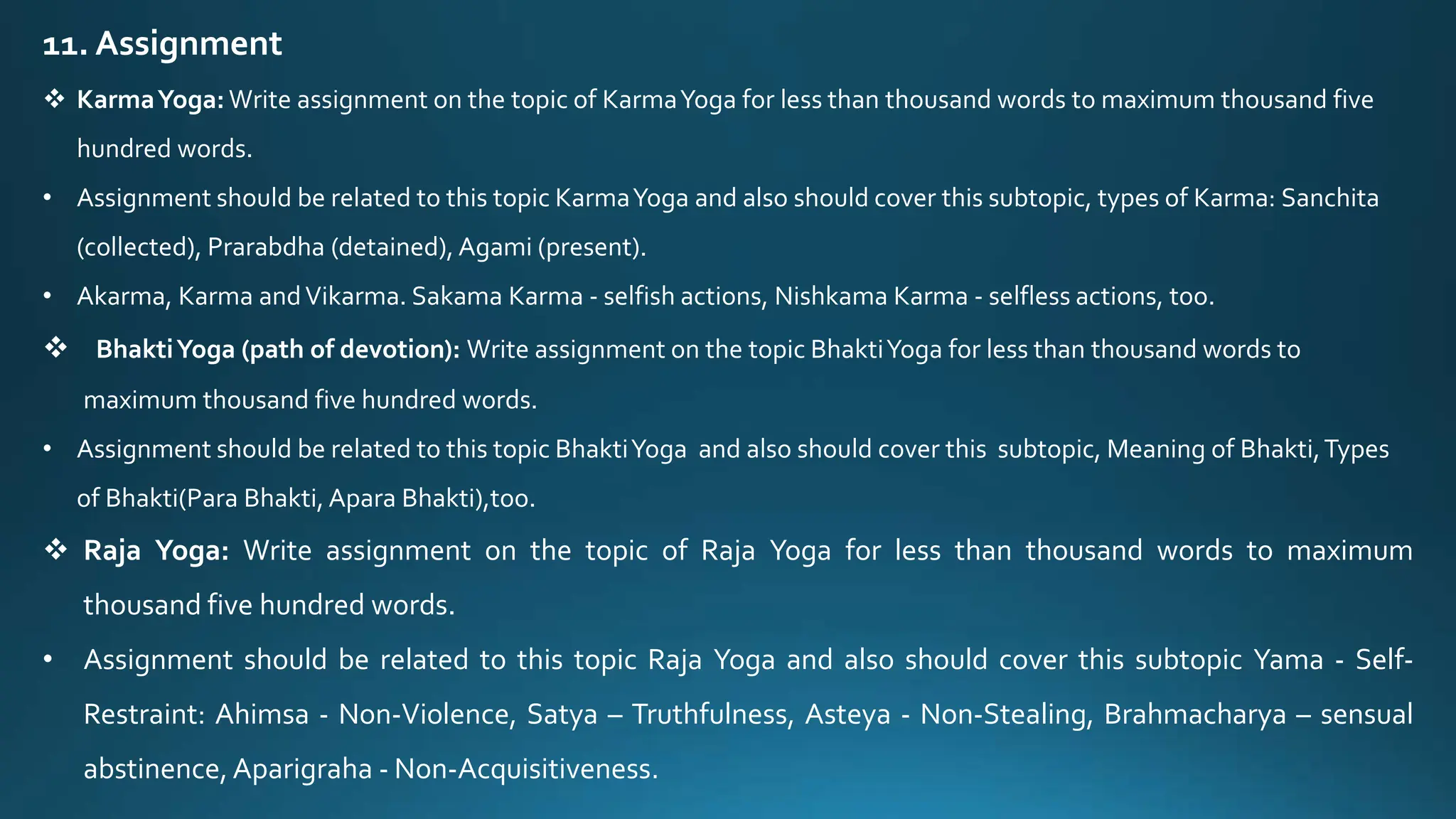 YOGA ASSIGNMENT | PPTX