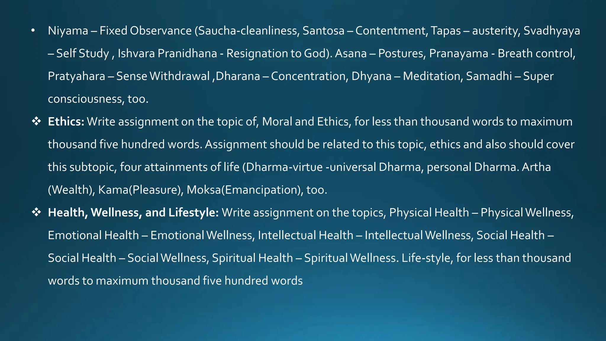 YOGA ASSIGNMENT | PPTX