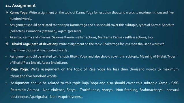 YOGA ASSIGNMENT | PPTX | Hinduism | Religion & Spirituality