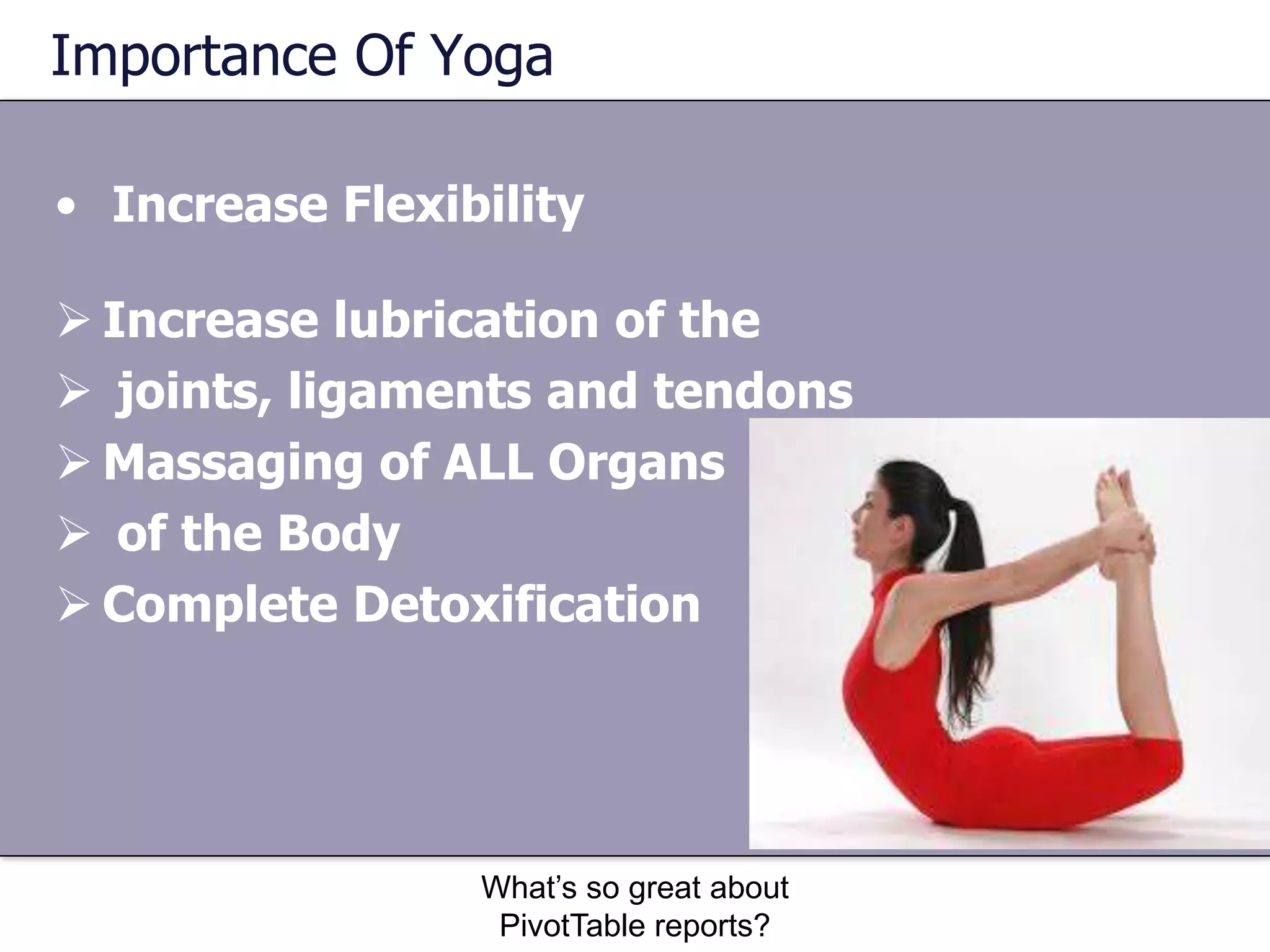 Importance Of Yoga | PPTX