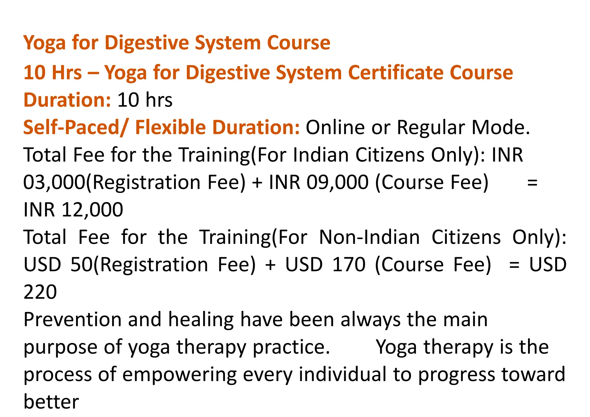 Yoga for Digestive System Course - core yoga | PPT