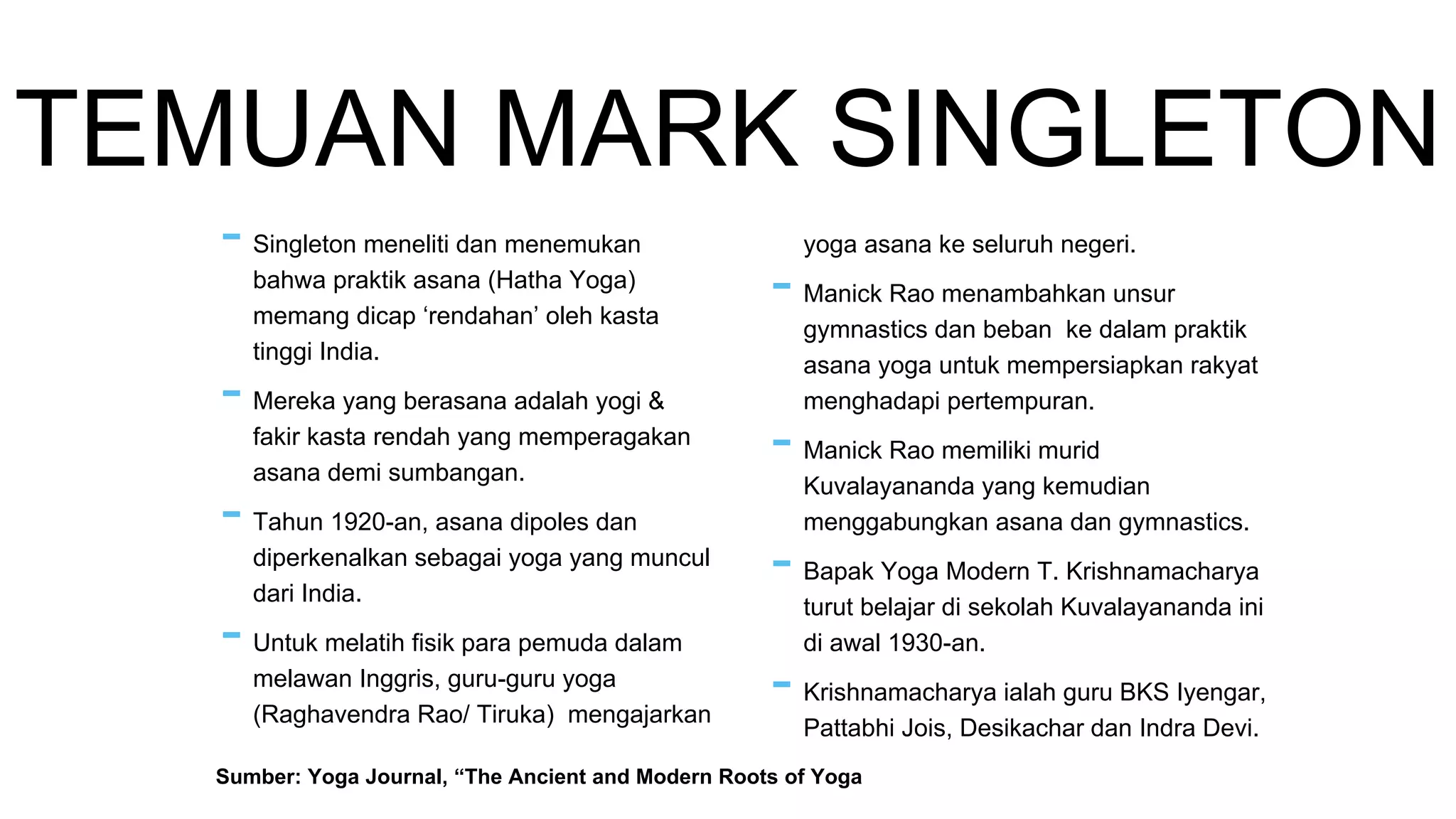 Yoga dan Gymnastics: Sisi Lain Sejarah Yoga | PPTX