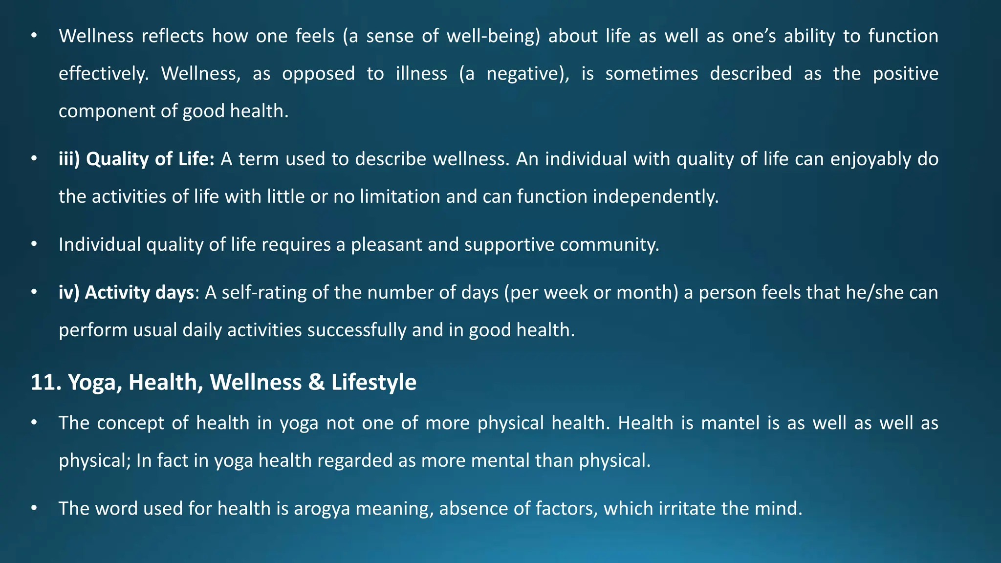 Yoga, Health, Wellness & Lifestyle -mental, social, emotional ...