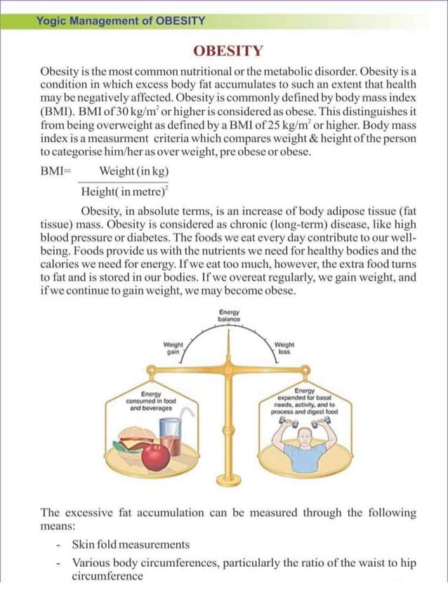 Yoga in obesity ppt | PDF | Free Download