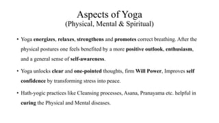Yoga lifestyle presentation | PPTX