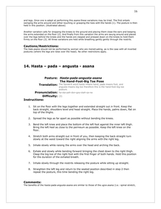 Yoga manual | PDF