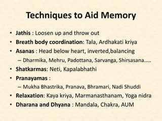 Yoga and memory power | PDF