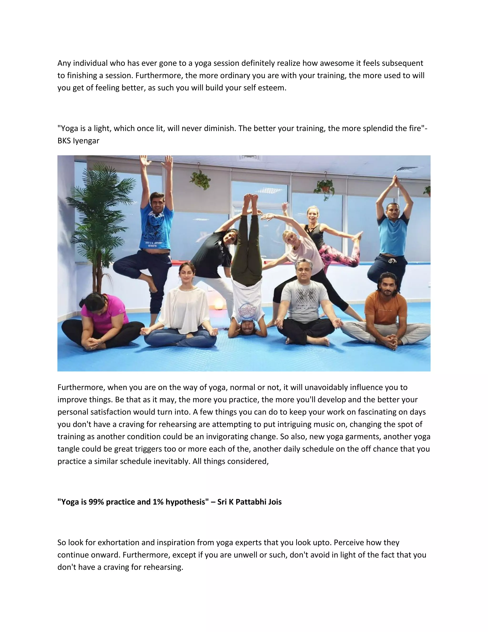 Yoga motivation tips | PDF