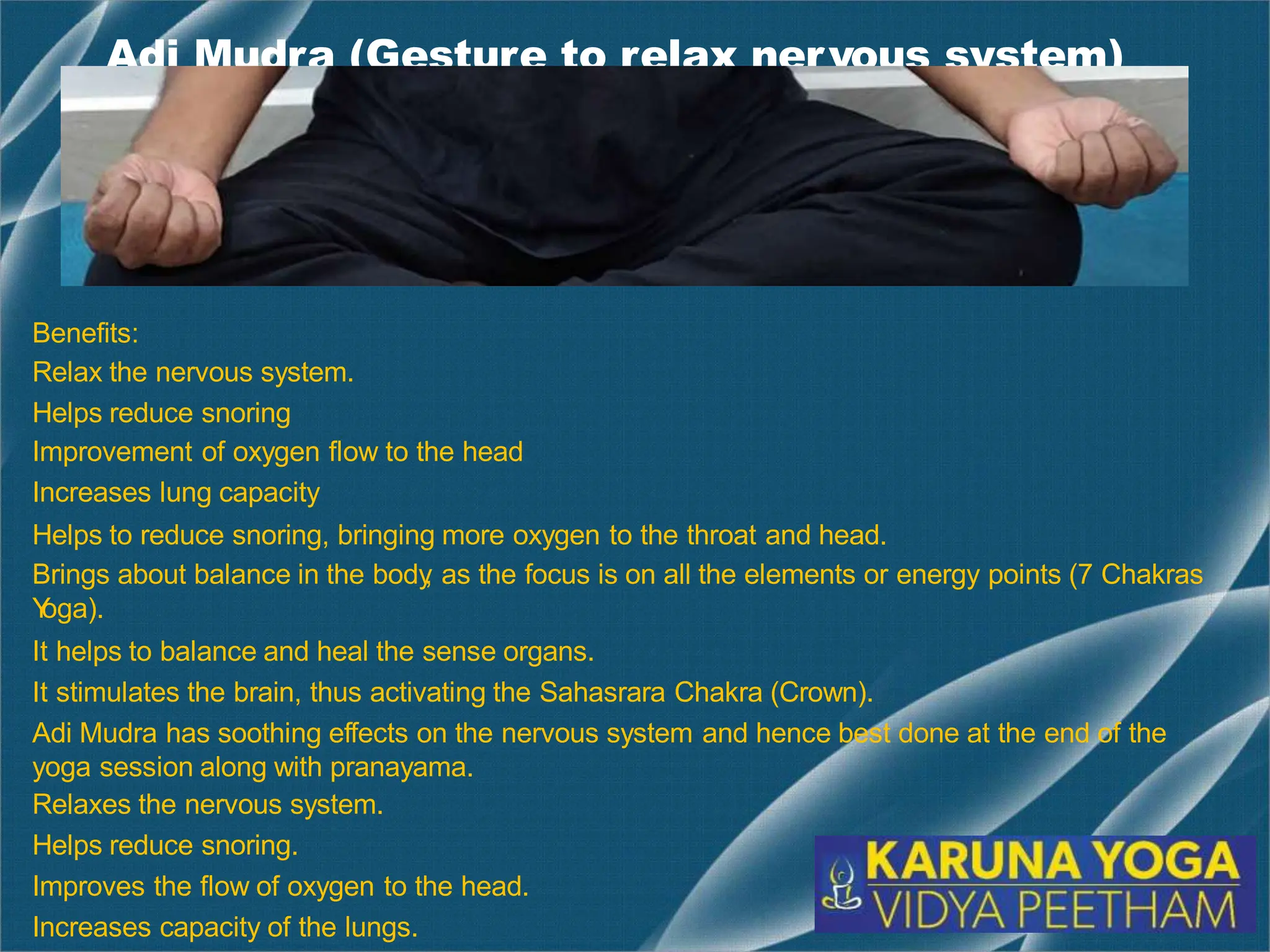 yoga mudras - gesture - seal - mudra therapy - for health disorder.pptx