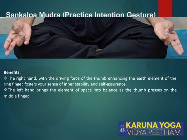 yoga mudras - gesture - seal - mudra therapy - for health disorder.pptx