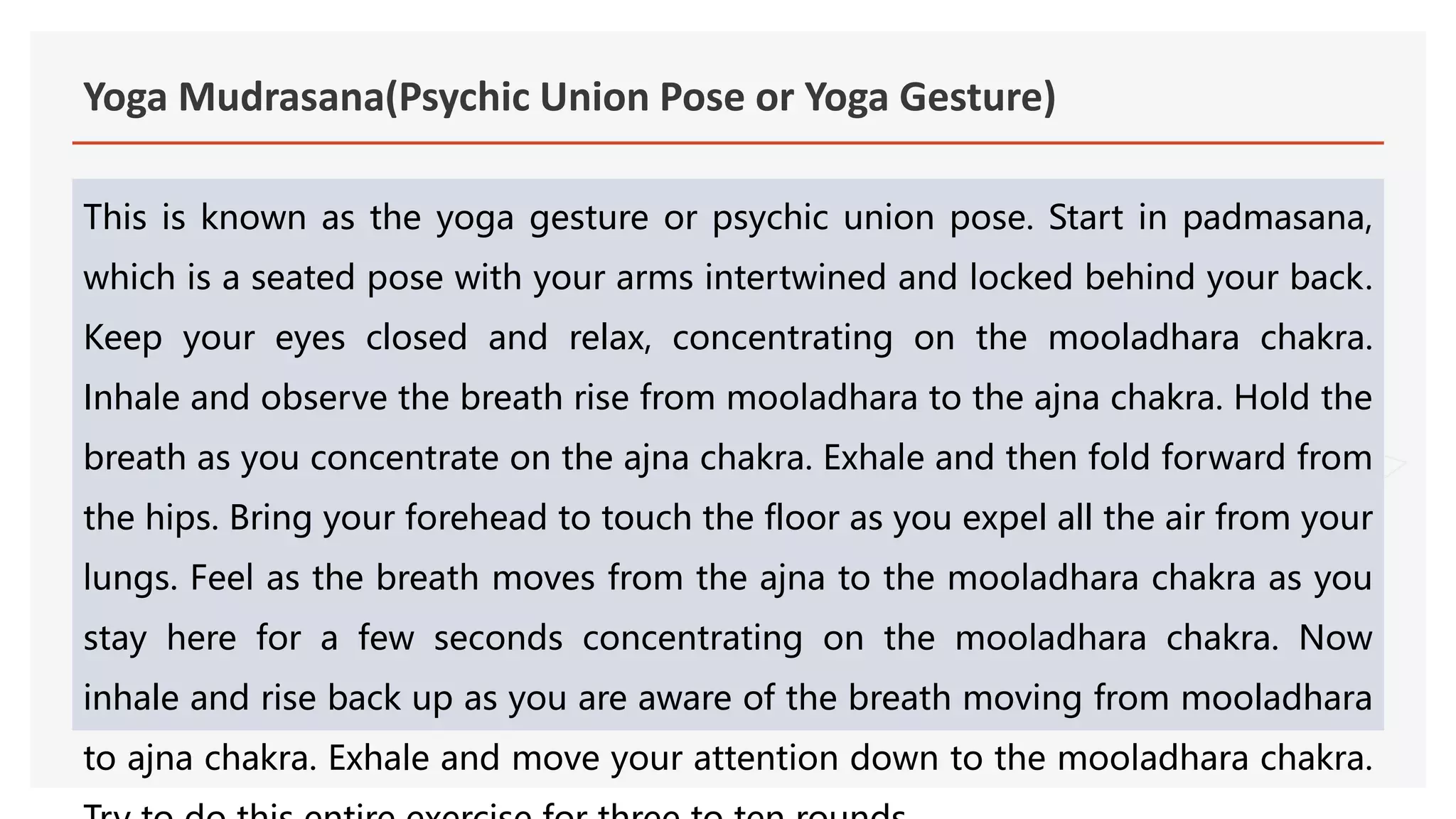 Yoga Mudrasana(Psychic Union Pose or Yoga.pptx
