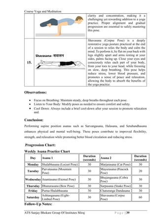 Yoga and Mediation Lab manual Final for MSBTE Diploma Student | PDF
