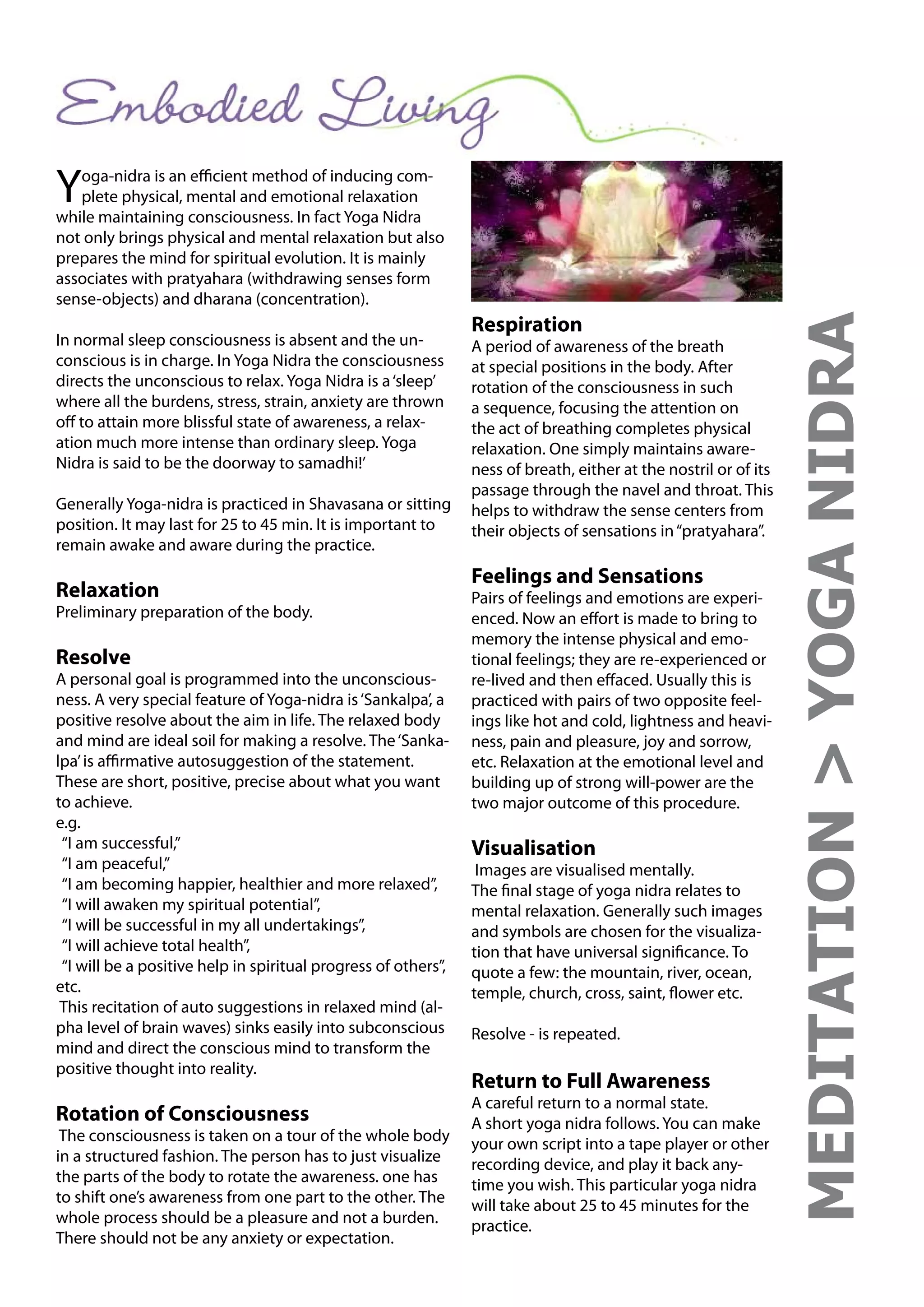 Yoga nidra | PDF