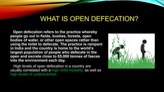 Open Defecation in India- A serious issue | PPTX | Digestive Disorders ...