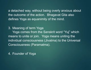 Yoga Philosophy, LIfestyle & Ethics EXAMINATION.pptx