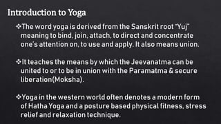 Yoga philosophy in yaga part yo philosophy | PPTX | Hinduism | Religion ...