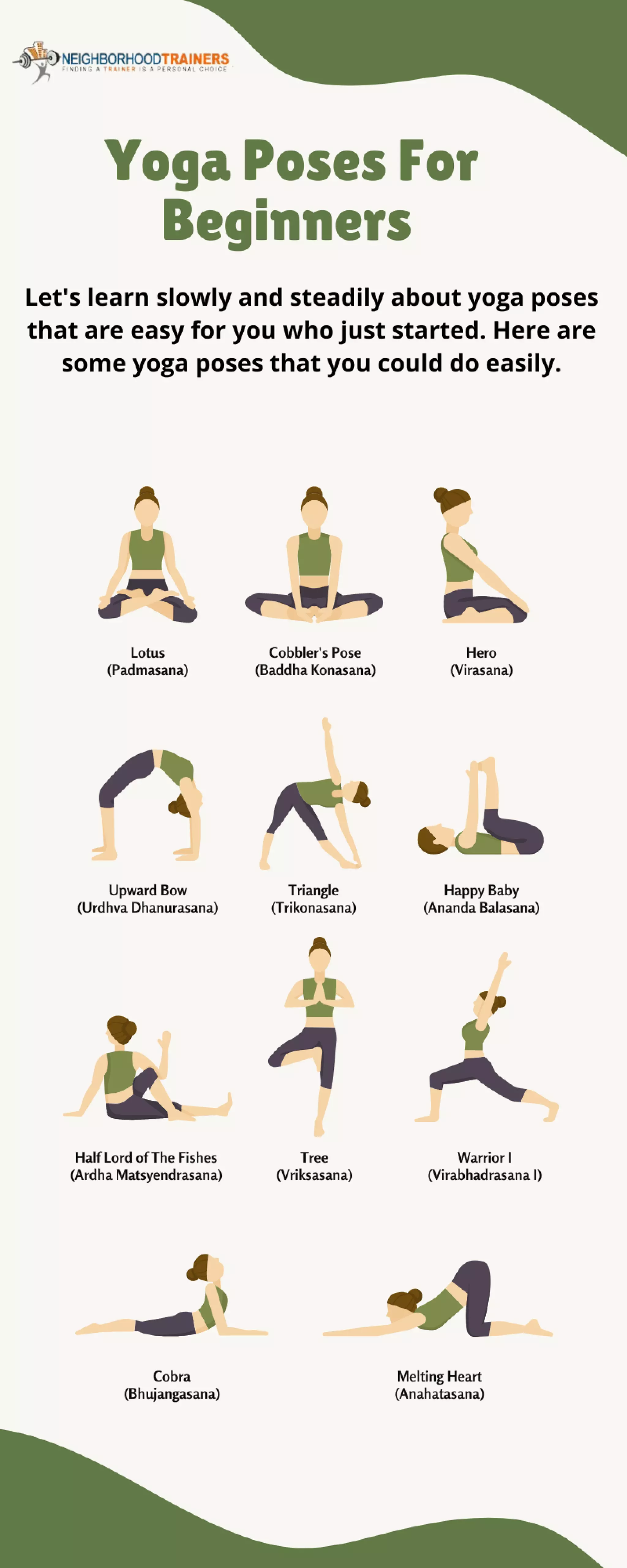 Yoga Poses for Beginner | Neighborhood Trainers | PDF