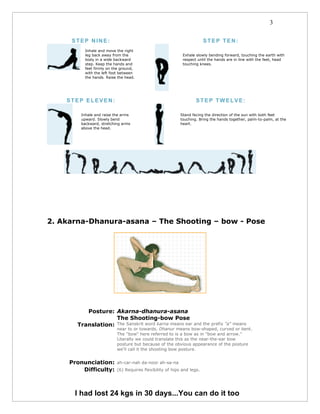 YOGA POSTURES STEP BY STEP | PDF