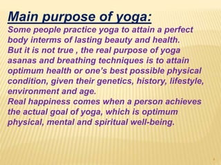 Yoga ppt chethana | PPTX