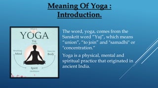 Yoga presentation | PPTX