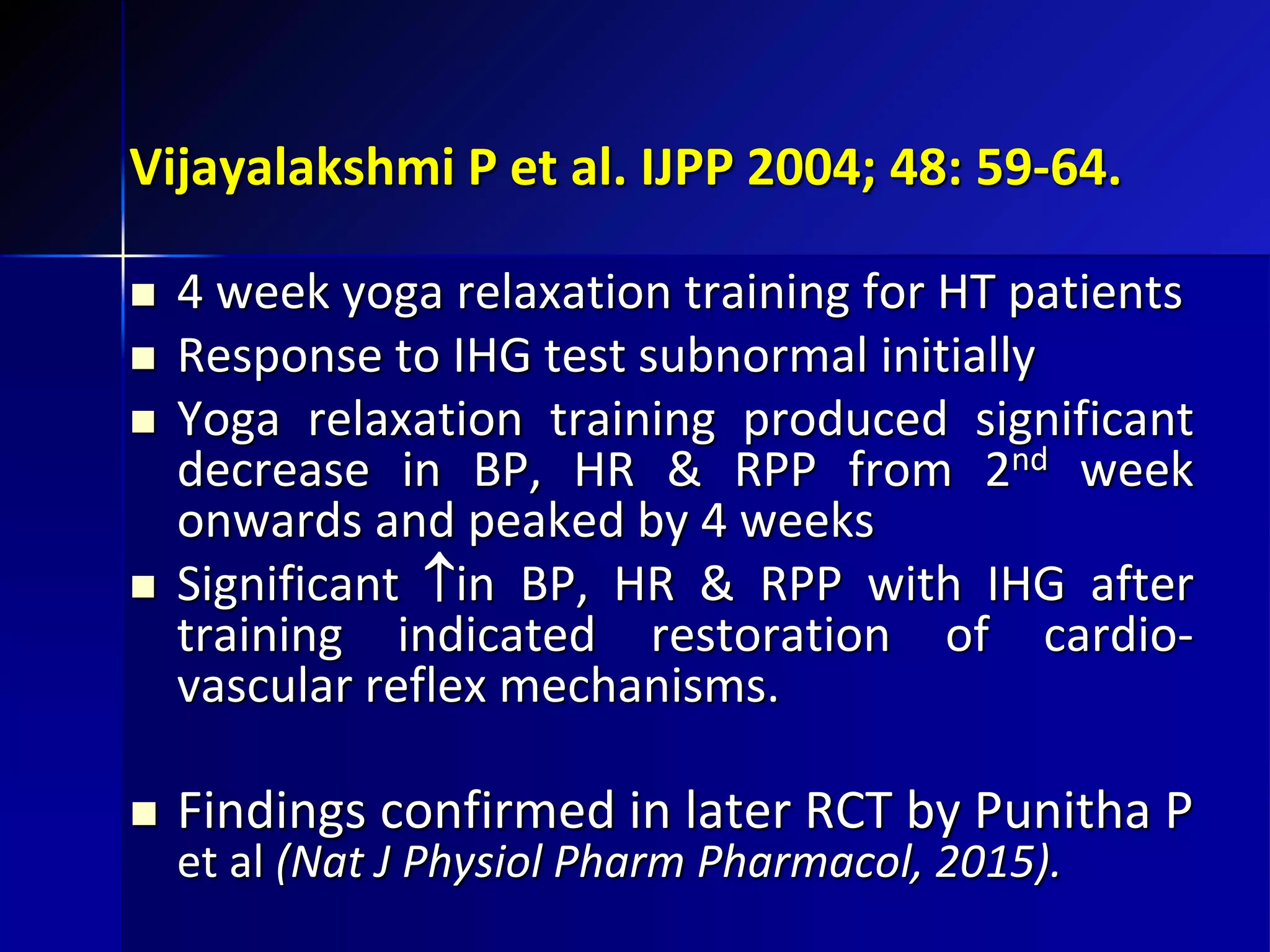 Yoga Research: Past, Present and Future | PPTX