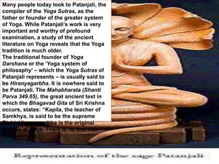 Yoga sturas of maharishi patanjali presentation2 | PPTX