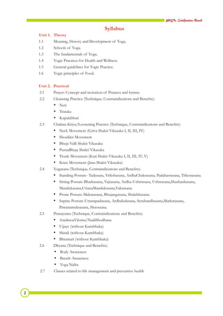 yoga volunteer syllabus | PDF | Hinduism | Religion & Spirituality