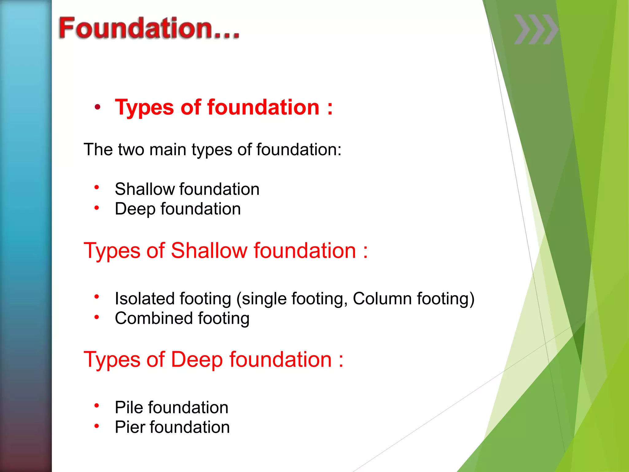 PPT ON FOUNDATION OF SOIL | PPTX | Civil Engineering Industry | Industries