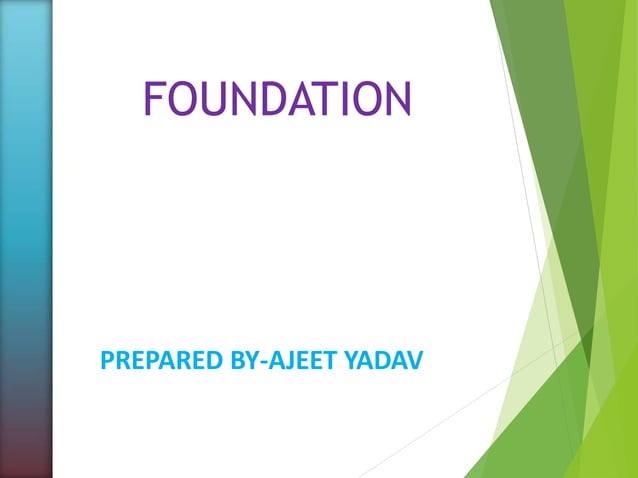 PPT ON FOUNDATION OF SOIL | PPTX | Civil Engineering Industry | Industries