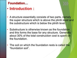 PPT ON FOUNDATION OF SOIL | PPTX