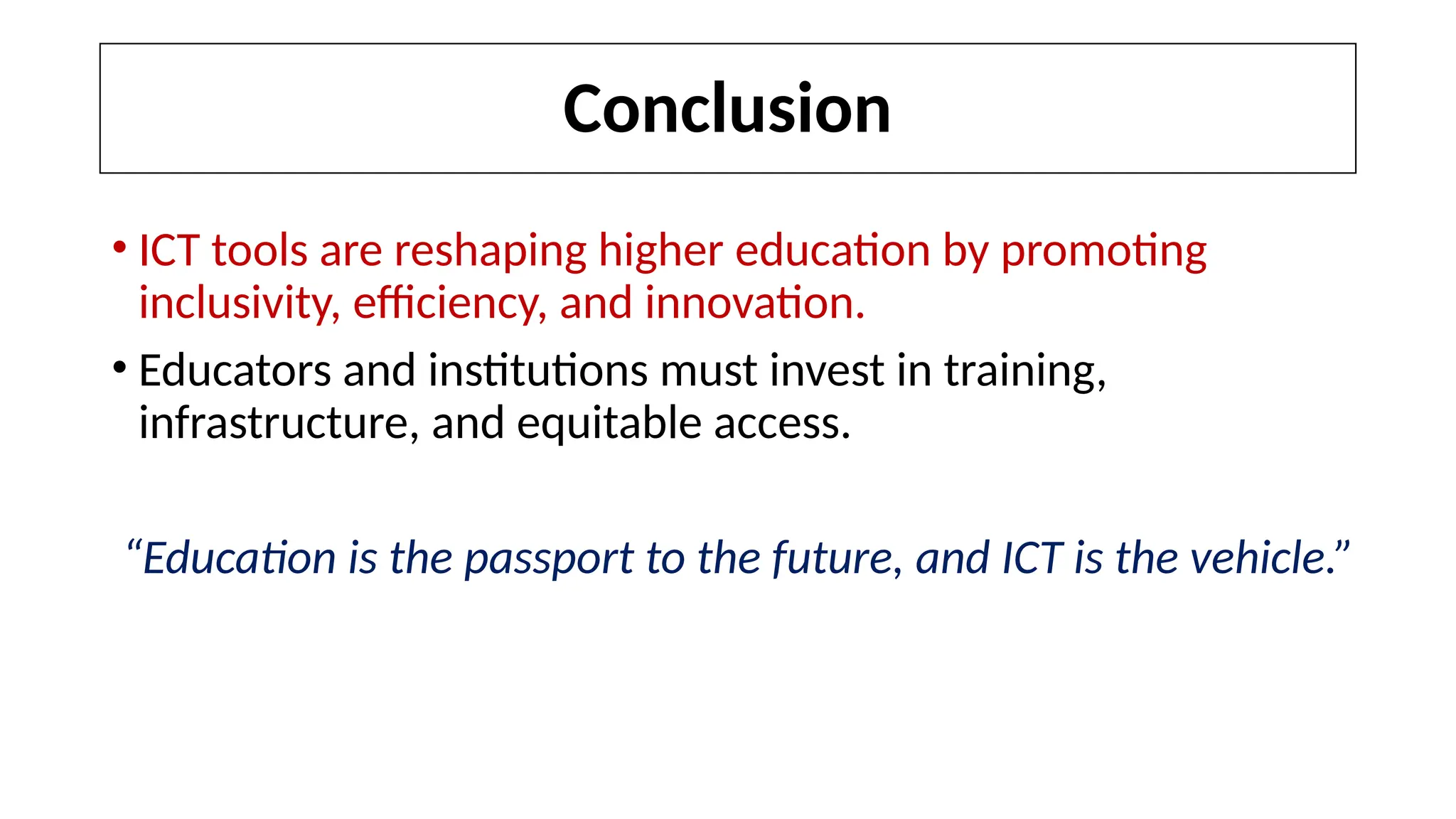 Role of ICT in higher education... .pptx