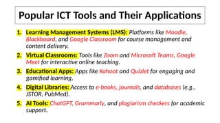 Role of ICT in higher education... .pptx