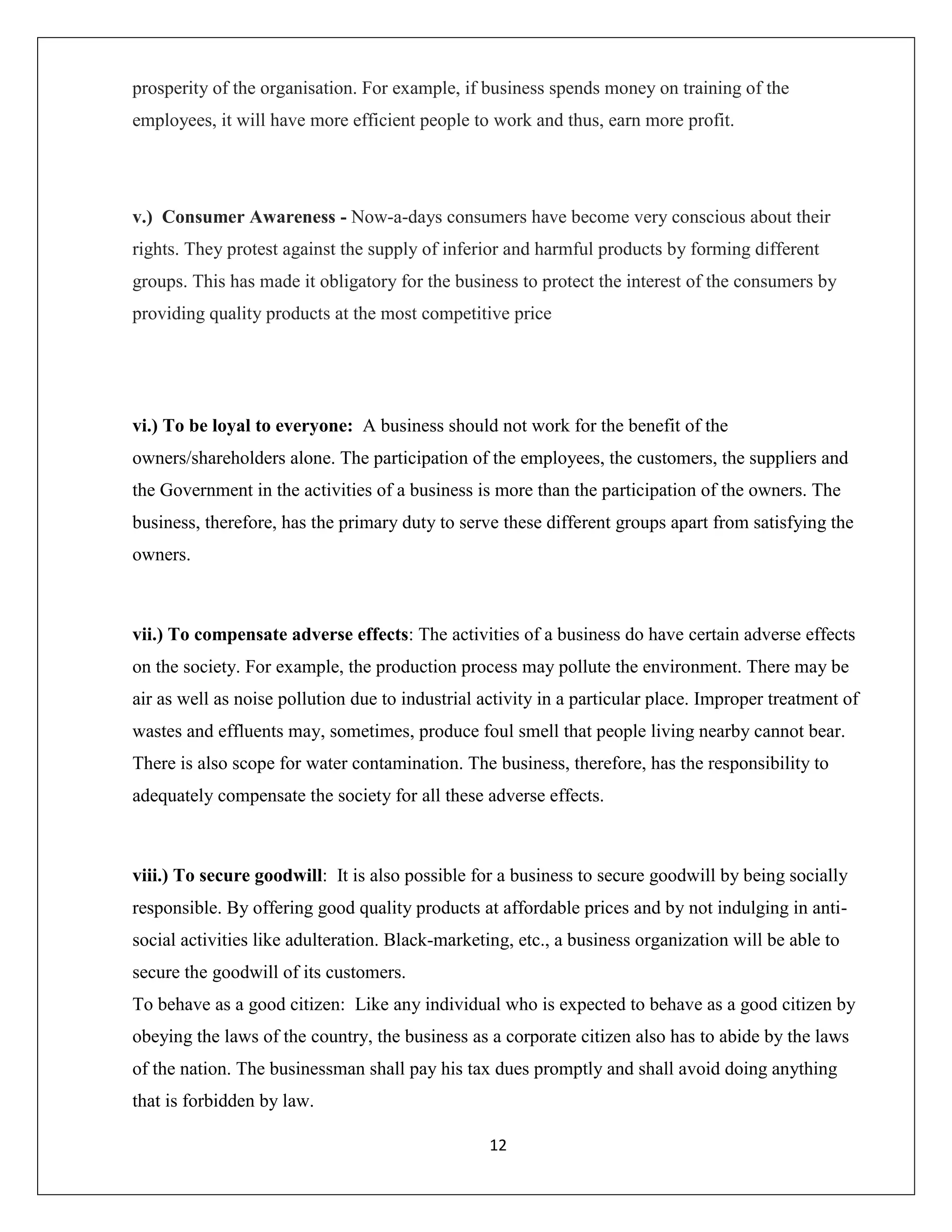 MBA CSR project | PDF