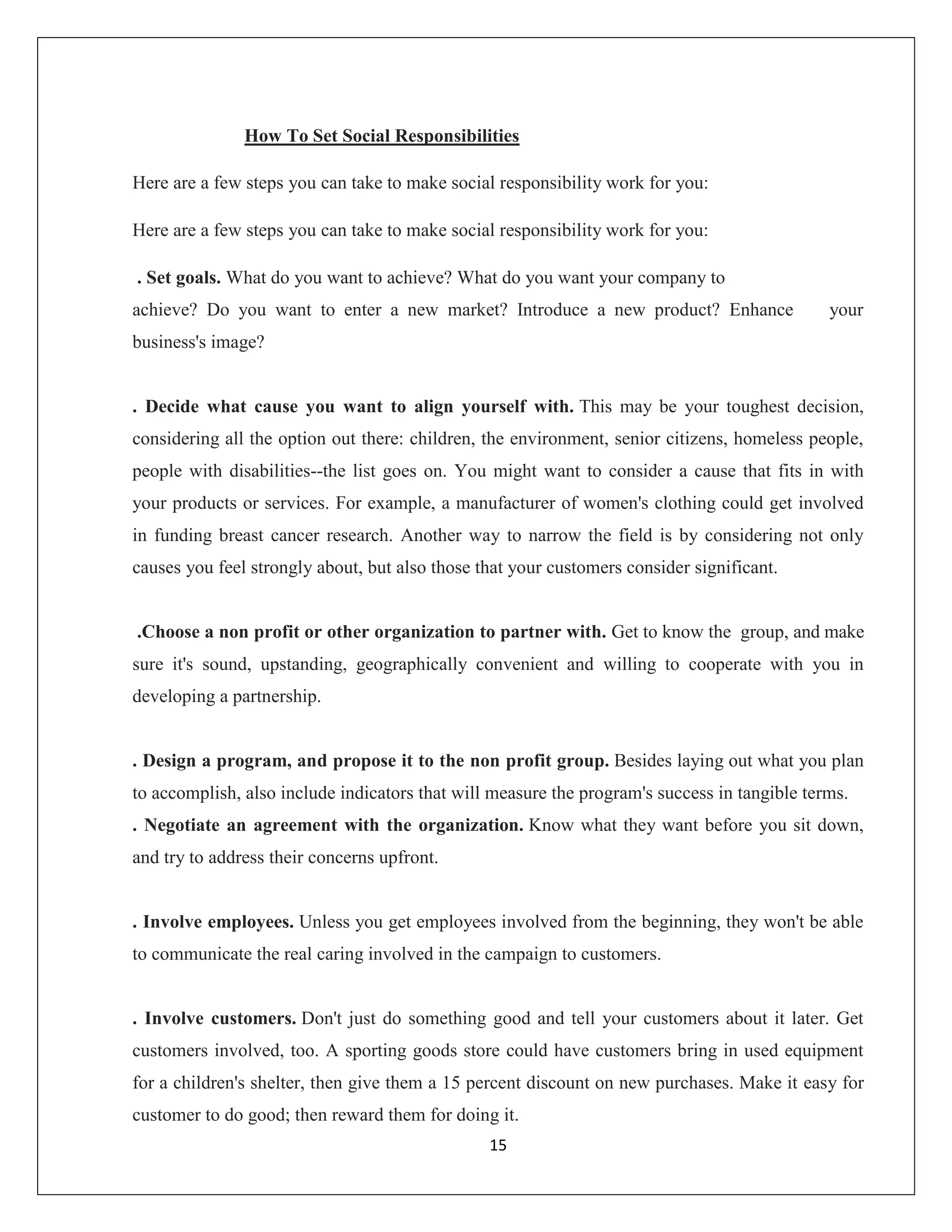 MBA CSR project | PDF