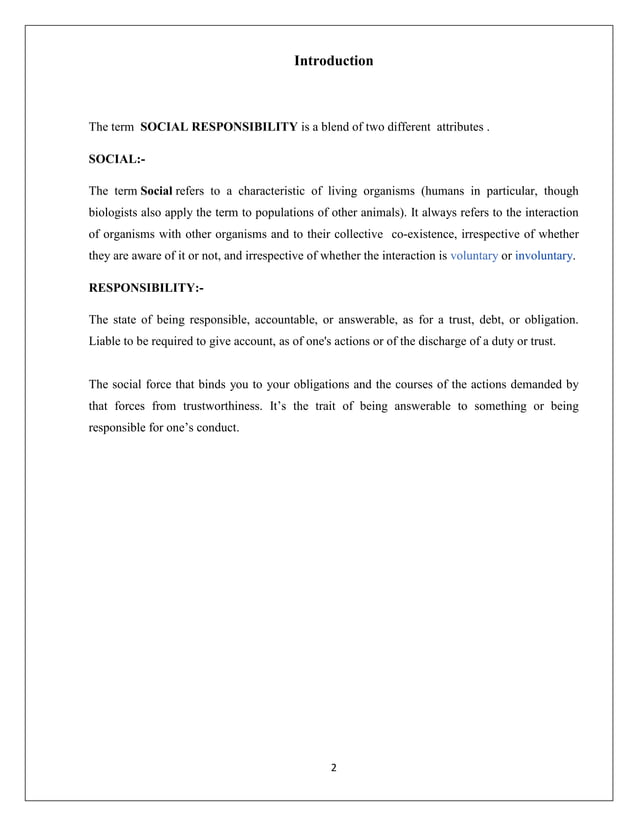 MBA CSR project | PDF