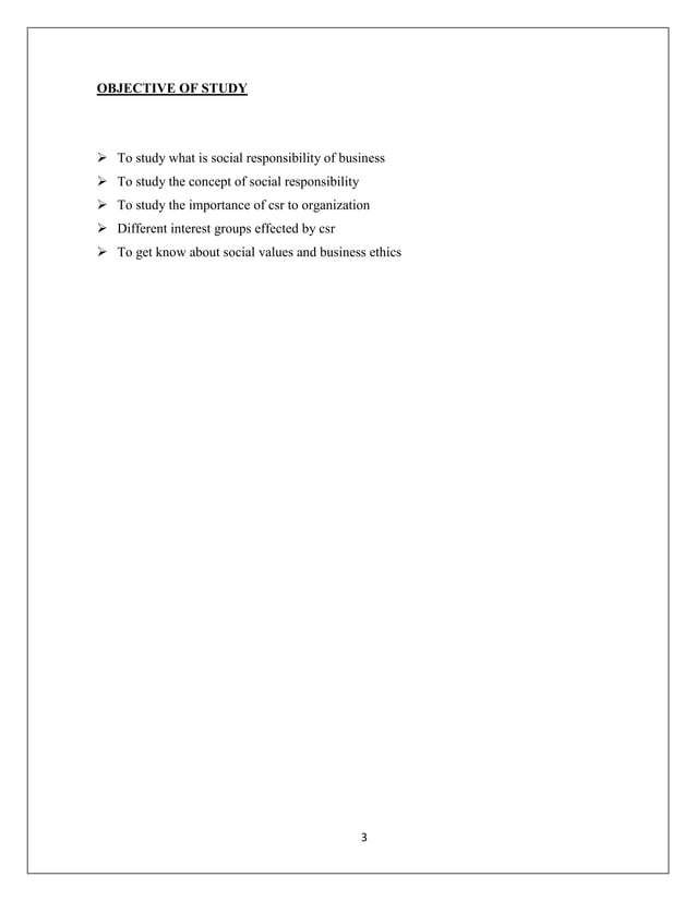 MBA CSR project | PDF