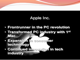 APPLE Inc ppt | PPT