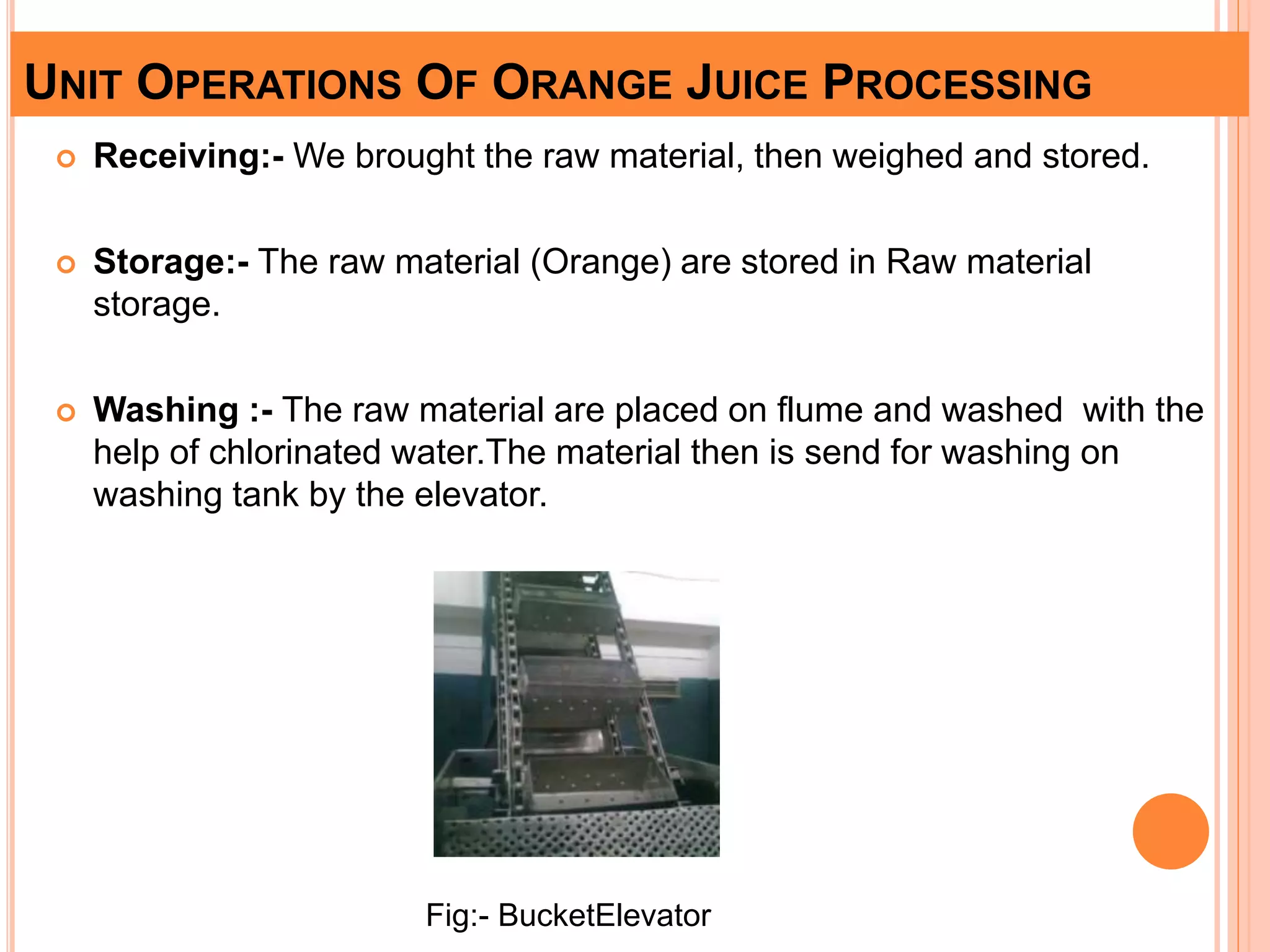 PROCESSING OF ORANGE JUICE | PPTX