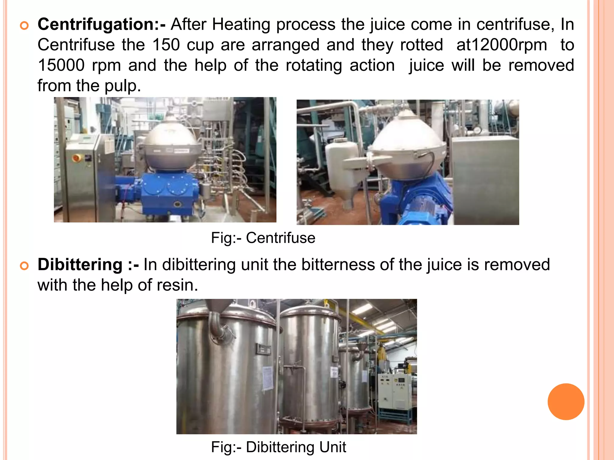 PROCESSING OF ORANGE JUICE | PPTX