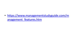 Study of Management | PPTX