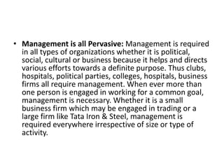 Study of Management | PPTX