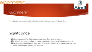 Portable Glossmeter Full Technical details and working Principle. | PPT