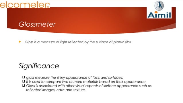 Portable Glossmeter Full Technical details and working Principle. | PPT